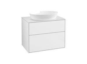 4062373476451 - Villeroy und Boch Finion Waschtischunterschrank G99100GF 80x603cm Emotion Abdeckplatte white matt Glossy white lacquer