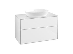 4062373476871 - Villeroy und Boch Finion Waschtischunterschrank GA0100GF 100x603cm Emotion Abdeckplatte white matt Glossy white lacquer