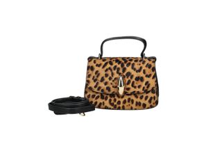 8721313198858 - Henkeltasche DOLCE VITA Taschen Leder Synthetik Damen Gr onesize leopard Leder Lederimitat Taschen