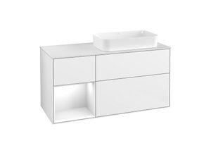 4051202802943 - Villeroy und Boch Finion Waschtischunterschrank F681GFGF 120x603x501cm Regal links Glossy white lacquer Glossy white lacquer