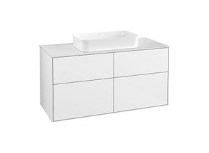 4051202819149 - Villeroy und Boch Finion Waschtischunterschrank G67100GF 120x603x501cm Glass White Matt Glossy white lacquer