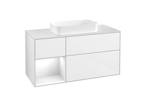 4051202823740 - Villeroy und Boch Finion Waschtischunterschrank G701GFGF 120x603x501cm Regal rechts Glossy white lacquer Glossy white lacquer
