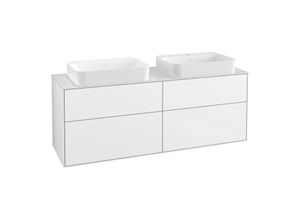 4051202828141 - Villeroy und Boch Finion Waschtischunterschrank G72100GF 160x603x501cm Glass White Matt Glossy white lacquer