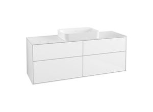 4051202828349 - Villeroy und Boch Finion Waschtischunterschrank G73100GF 160x603x501cm Glass White Matt Glossy white lacquer