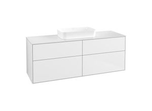 4051202811945 - Villeroy und Boch Finion Waschtischunterschrank F73100GF 160x603x501cm Glass White Matt Glossy white lacquer