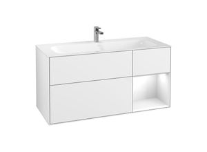 4051202708368 - Villeroy und Boch Finion Waschtischunterschrank F070GFGF 1196x591cm Regal rechts Glossy white lacquer Glossy white lacquer