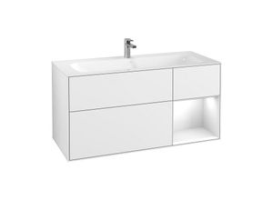 4051202707408 - Villeroy und Boch Finion Waschtischunterschrank G070GFGF 1196x591cm Emotion Regal rechts Glossy white lacquer Glossy white lacquer