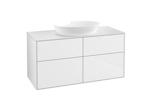 4062373489895 - Villeroy und Boch Finion Waschtischunterschrank GA3100GF 120x603cm Emotion Abdeckplatte white matt Glossy white lacquer