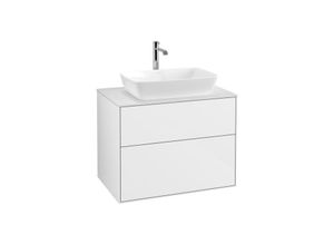 4062373115831 - Villeroy und Boch Finion Waschtischunterschrank F75100GF 80x603cm Abdeckplatte white matt Glossy white lacquer