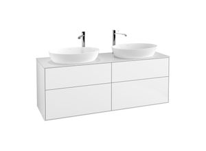 4062373469316 - Villeroy und Boch Finion Waschtischunterschrank G96100GF 160x603cm Emotion Abdeckplatte white matt Glossy white lacquer