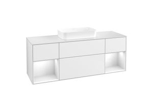 4051202812140 - Villeroy und Boch Finion Waschtischunterschrank F741GFGF 160x603x501cm Regale Glossy white lacquer Glossy white lacquer