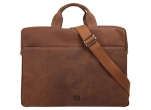 4262427393738 - Aktentasche BODENSCHATZ Damen Gr B H T 43cm x 32cm x 13cm onesize cognac Leder unifarben Taschen echt Leder