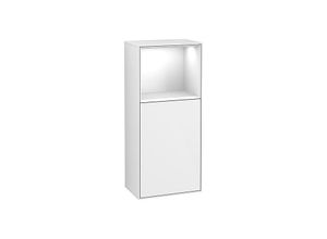 4051202717087 - Villeroy und Boch Finion Seitenschrank F510GFGF 418x936x27cm rechts Regal oben Glossy White Glossy white lacquer