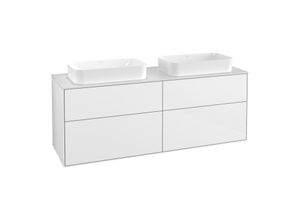 4051202645205 - Villeroy und Boch Finion Waschtischunterschrank F31100GF 160x603cm Abdeckplatte white matt Glossy white lacquer