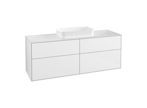 4051202644314 - Villeroy und Boch Finion Waschtischunterschrank F32100GF 160x603cm Abdeckplatte white matt Glossy white lacquer