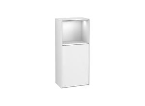 4051202608859 - Villeroy und Boch Finion Seitenschrank G530MTGF 418cm rechts Ladestation Emotion Regal White matt lacquer Glossy white lacquer