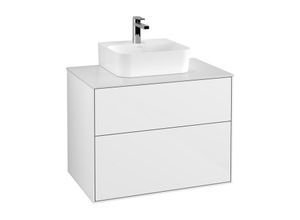 4051202715410 - Villeroy und Boch Finion Waschtischunterschrank G08100GF 80x603x501cm Emotion Abdeckplatte white matt Glossy white lacquer