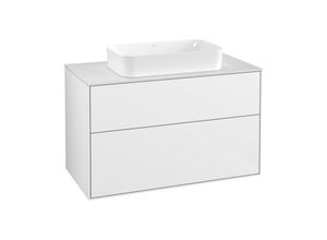 4051202600709 - Villeroy und Boch Finion Waschtischunterschrank F23100GF 100x603cm Abdeckplatte white matt Glossy white lacquer