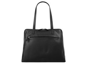 4022581323350 - Shopper BETTY BARCLAY Damen Gr B H T 40cm x 30cm x 11cm onesize schwarz Leder unifarben Taschen echt Leder