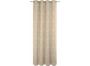 4004567191429 - Vorhang ADAM Flower Cuvée Light Gr 1 beige B145cm H145cm Jacquard Baumwolle (Bio-Baumwolle) Gardinen aus 100% Bio-Baumwolle Made in Germany