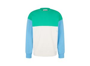4065869851619 - Sweatshirt Pullover ohne Kapuze mit Color-Block