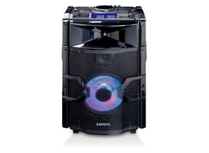 8711902036203 - PMX-250 - Leistungsstarker Party-Lautsprecher mit DJ- und Mixfunktion - 200 Watt RMS - Bluetooth - Integrierter Akku - Partylichter - Schwarz