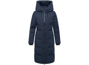 4070448073399 - NAVAHOO Damen Steppmantel Lang Stepp Wintermantel gefüttert Anorak Parka Kapuze Schokokuss