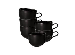 4262487294204 - Milchkaffeetassen Liberty Velvet Black 400 ml 6er Set
