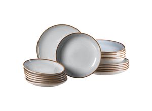 4006344319415 - Tafelservice RITZENHOFF & BREKER Portofino Geschirr-Sets Gr 18 tlg grau Reaktivglasur jedes Stück ein Unikat