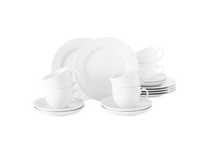 4052212062891 - Kaffeeservice SELTMANN WEIDEN Geschirr-Set Service Rondo Geschirr-Sets Gr 18 tlg weiß Geschirr-Sets für 6 Personen 18 Teile