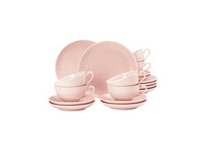4052212140100 - Teeservice SELTMANN WEIDEN Geschirr-Set 18 Teile Amina klein Geschirr-Sets Gr 18 tlg rosa Made in Germany