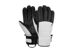 4060485529379 - Skihandschuhe REUSCH Elin R-TEX XT Damen Gr 75 schwarz-weiß (weiß schwarz) 70% Polyester Handschuhe mit wasserdichter und atmungsaktiver Funktion