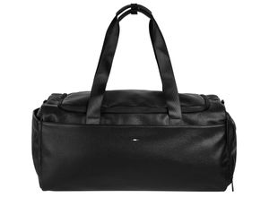 4250060375228 - Reisetasche BUGATTI RICO Gr B H T 58cm x 29cm x 24cm onesize schwarz Lederimitat leicht glänzend unifarben Taschen echt Leder