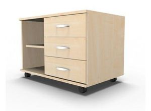 4251898809862 - Select Mobiles Sideboard Regal + 3 Schübe + Utensilienschub B 800 anstellbar rechts Ahorn