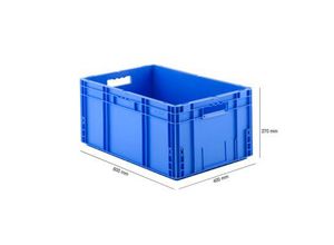 4052939290805 - Euro Box Serie MF 6270 aus PP Inhalt 52 L Durchfassgriff blau