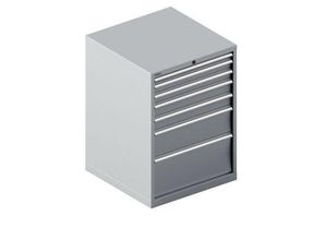 4051273682703 - Select Schubladenschrank WSK 54-36 Stahl 7 Schübe bis 75 kg B 1023 x T 725 x H 1000 mm weissaluminium weissaluminium