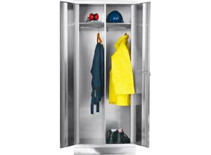 4260336542032 - Edelstahl-Kleiderschrank B 800 mm mit Füße