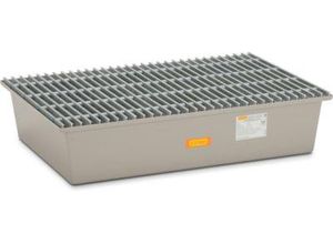 4052886118528 - GFK-Auffangwanne 220 2 CEMO 220 l Auffangvolumen B 1280 x T 850 x H 290 mm mit GFK-Gitterrost