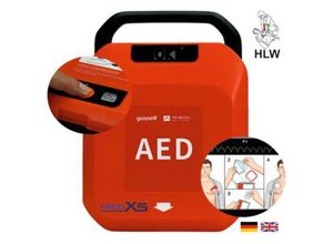 4262483650486 - Defibrillator MedX5 HeartSave Y manuelle Schockabgabe Sprachausgabe DE EN LCD-Anzeige IP55 mit HLW-Feedback-Sensor