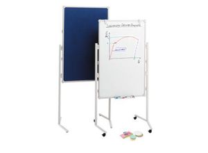 4002390060103 - AKTION MAUL Moderationswand MAULpro 750 x 1200 cm blau weiß + GRATIS Moderations-Starter-Set bestehend aus je 120 Moderationskarten Ø 95 cm Ø 135 cm 95 x 200 cm 200 Signal-Nadeln