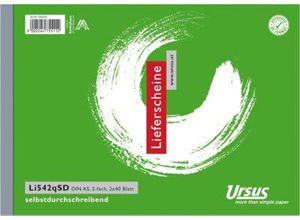 9002244705506 - Ursus Style Lieferscheinbuch LI542qSD A5 quer 2x40 Blatt selbstdurchschreibend
