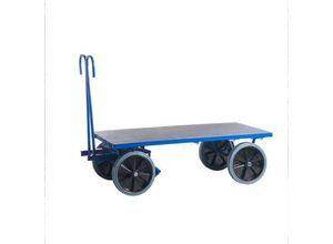 4250448503847 - Handpritschenwagen ohne Bordwände 1200 x 800 x 410 mm LxBxH Vollgummi - Rollcart