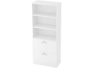 4032062032275 - Schrank ULM mit HÃ¤ngeregistraturauszÃ¼gen 3 OH H 2004 x B 800 x T 420 mm weiÃŸ weiÃŸ