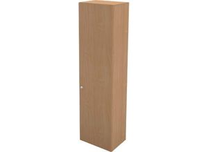 4251898807165 - Genius Garderobenschrank TETRIS WALL 2 Fachboden Türanschlag rechts B 600 x T 440 x H 2250 mm Buche-Dekor