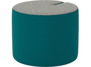 5901747148329 - NowyStyl Sitzpouf TriPly S modular Silvertex-Stoff ø 55 cm grau petrol