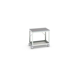5039350029053 - Mobile Werkbank Bott verso Linoleum-Platte 1 Ablageboden mit Querstrebenset B 1000 x T 800 x H 930 mm RAL 7035 Lichtgrau