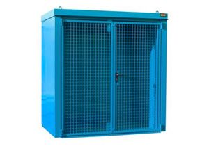 4052462059610 - Gasflaschencontainer BAUER GFC-B M1 B 1175 x T 2120 x H 2265 für 28 Gasflaschen feuerbeständig abschließbar blau