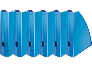4002432549955 - LEITZ® Stehsammler WOW 5277 blau 6 Stück