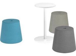 5901747144345 - NowyStyl Pouf Set Versi 3 Sitzhocker inklusive Tisch blau dunkelgrau hellgrau weiß