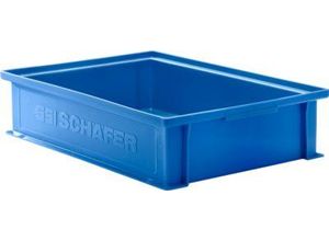 4052939498232 - Stapelkasten SSI Schäfer 14 6-2G Volumen 103 l bis 20 kg mit Griffmulde L 465 x B 314 x H 105 mm Polypropylen blau